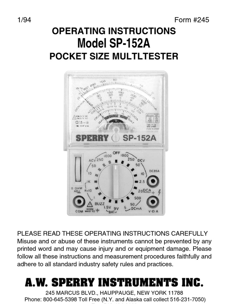 SP 152a | PDF | Electrical Network | Electrical Resistance And Conductance