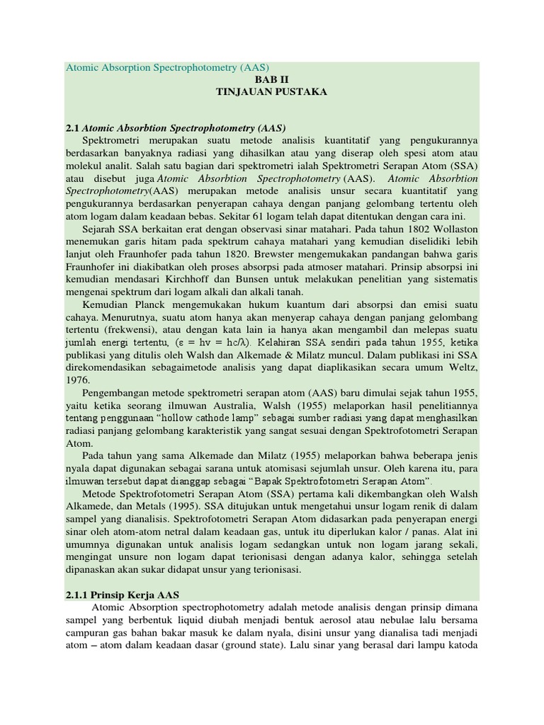 Cara Kerja Aas | PDF