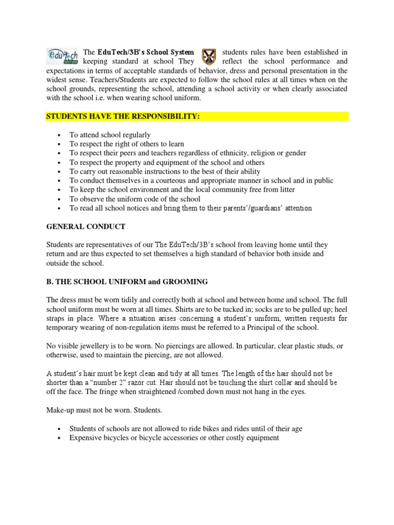 Establishing Standards of Conduct: A Summary of the Rules and ...