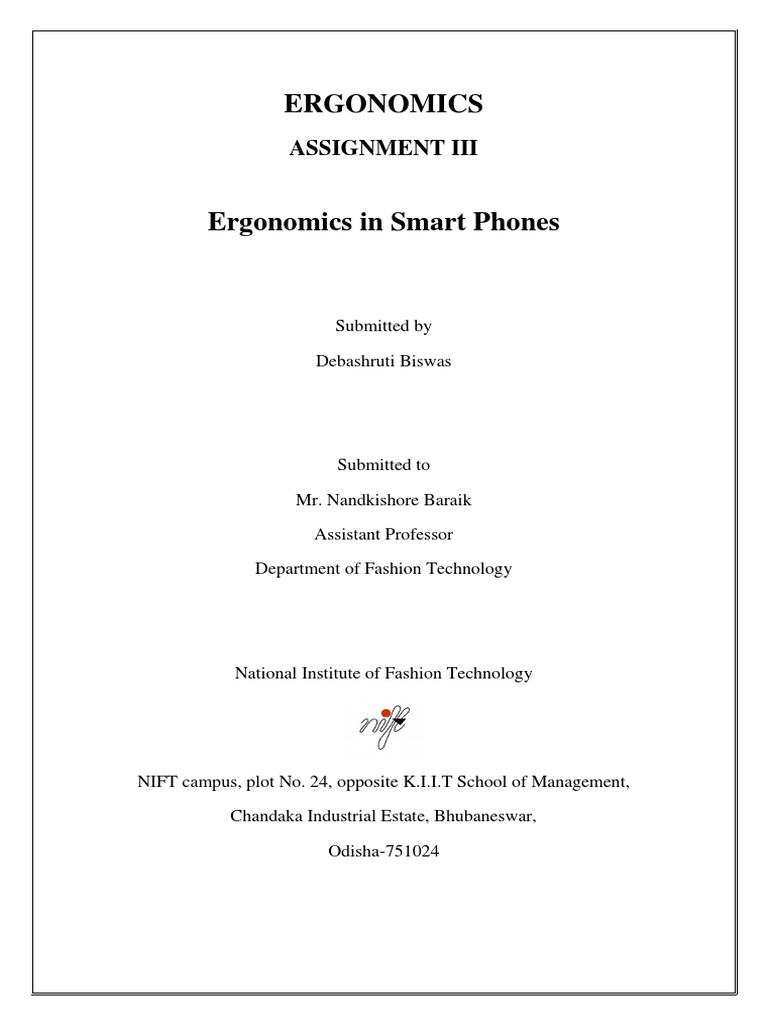 Ergonomics in Smartphone Design | PDF | Smartphone | Hand