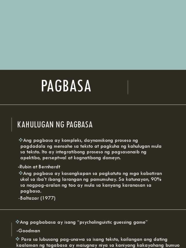 PAGBASA | PDF