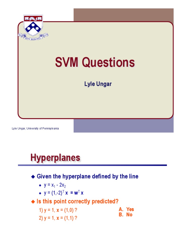 SVM Questions | PDF | Support Vector Machine | Analysis