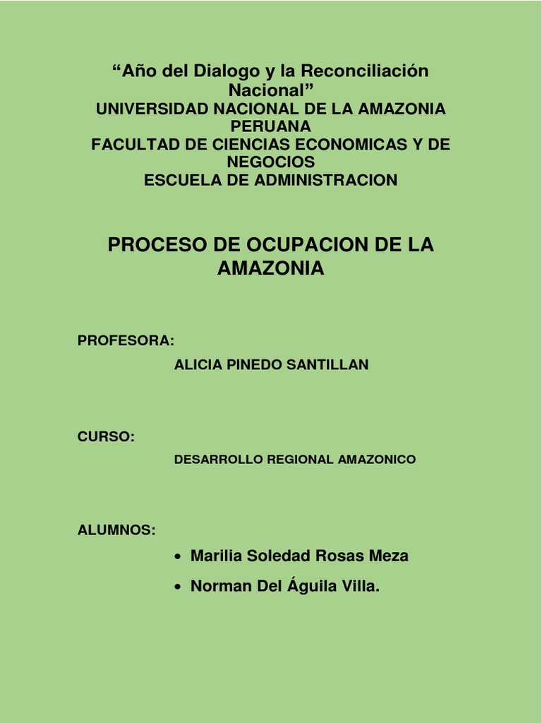 Desarrollo Regional Amazonico | PDF | río Amazonas | Caucho natural