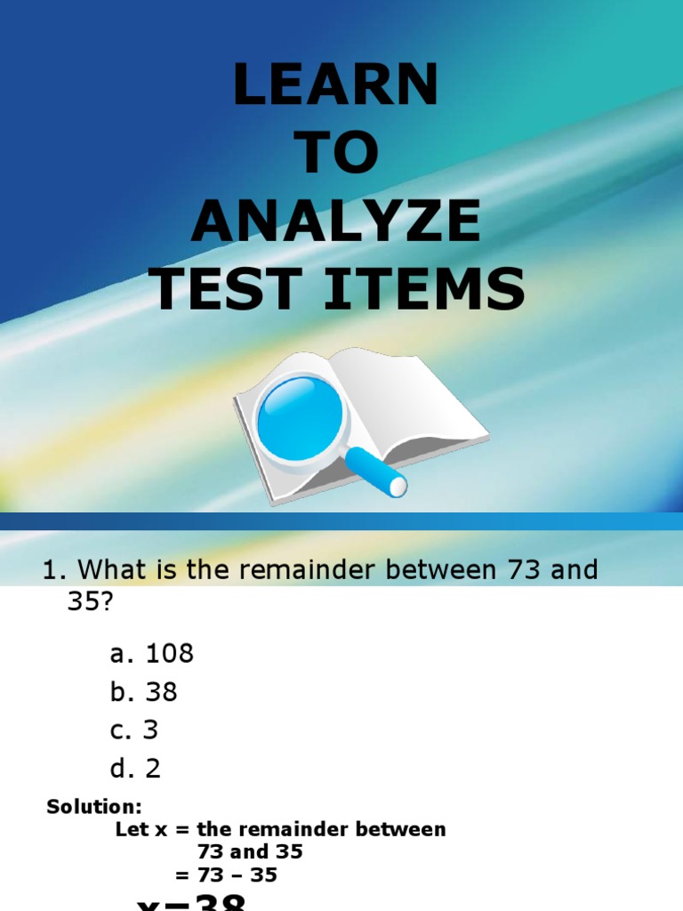 LET Gen Ed Math Lecture and Tests Prof. Henry | PDF | Perpendicular ...