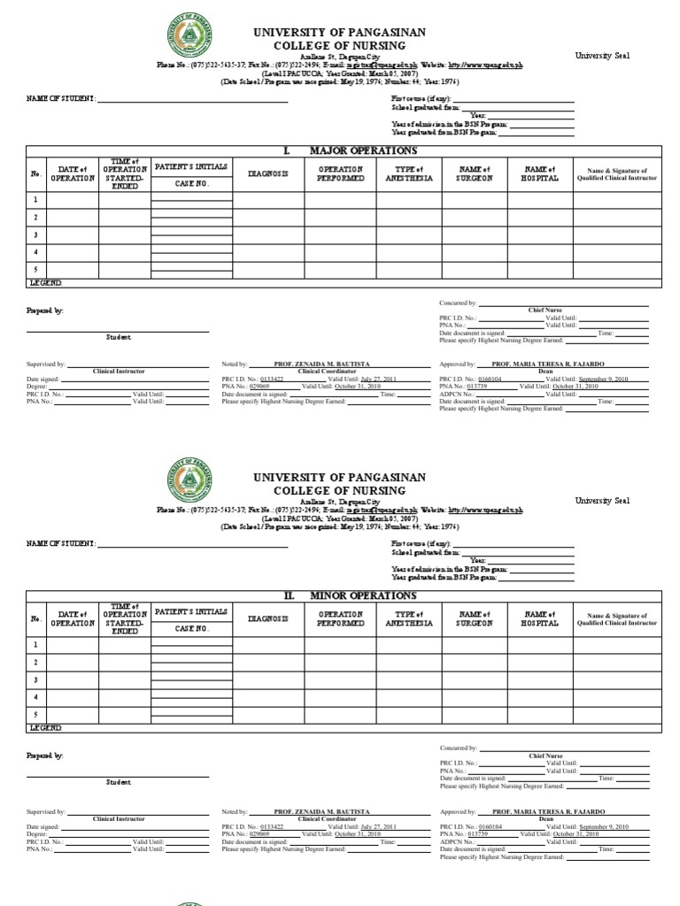 Final Caseload Forms Blank | PDF | Nursing | Health Care