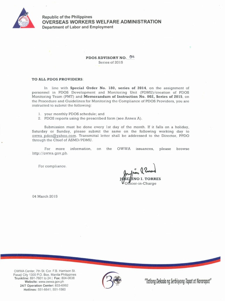 PDOS Providers Monthly Schedule Submission | PDF