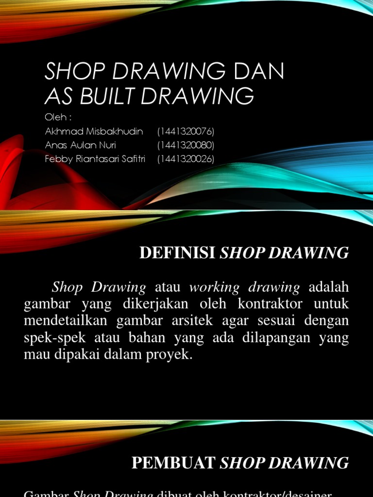 ADP Kelompok Shop Drawing Dan As Built Drawing | PDF