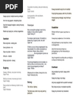 Sports Lingo - Tagalog | PDF