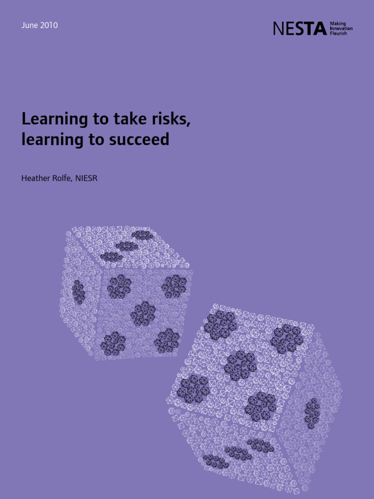 Learning To Take Risks, Learning To Succeed | PDF | Risk | Entrepreneurship