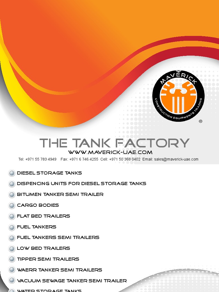 Maverick Tank Catalogue | PDF