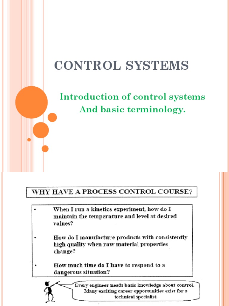 Introduction of Control Systems and Basic Terminology | PDF | Control ...