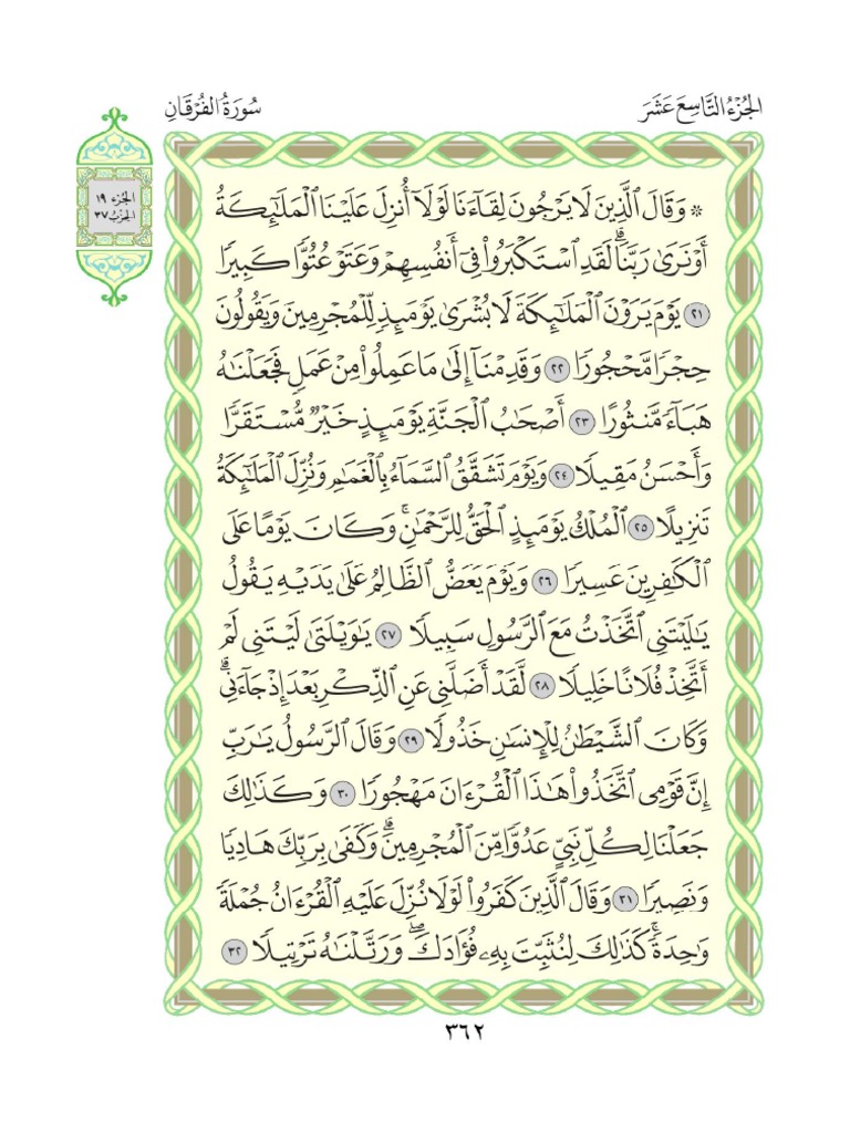 Juz 19 | PDF
