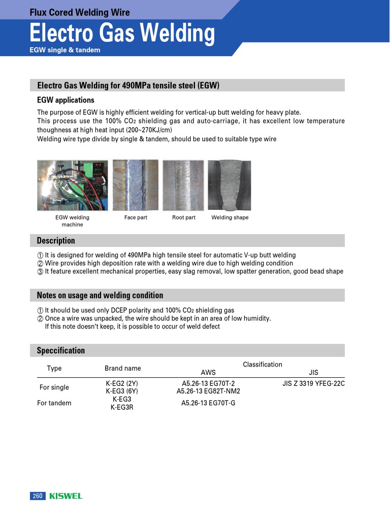 EGW | Welding | Wire