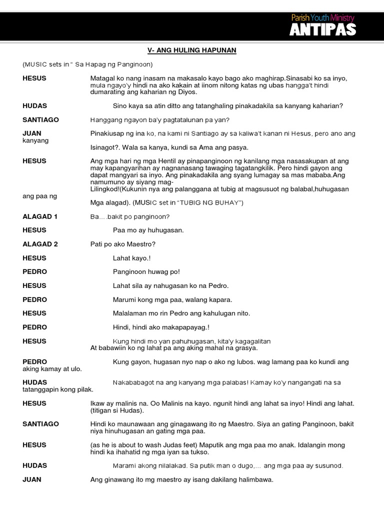 Senakulo Script | PDF