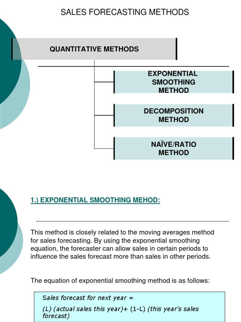 Sales Forecasting Download Free Pdf Forecasting Scientific Method