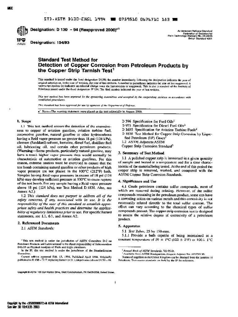 Astm D130 | PDF