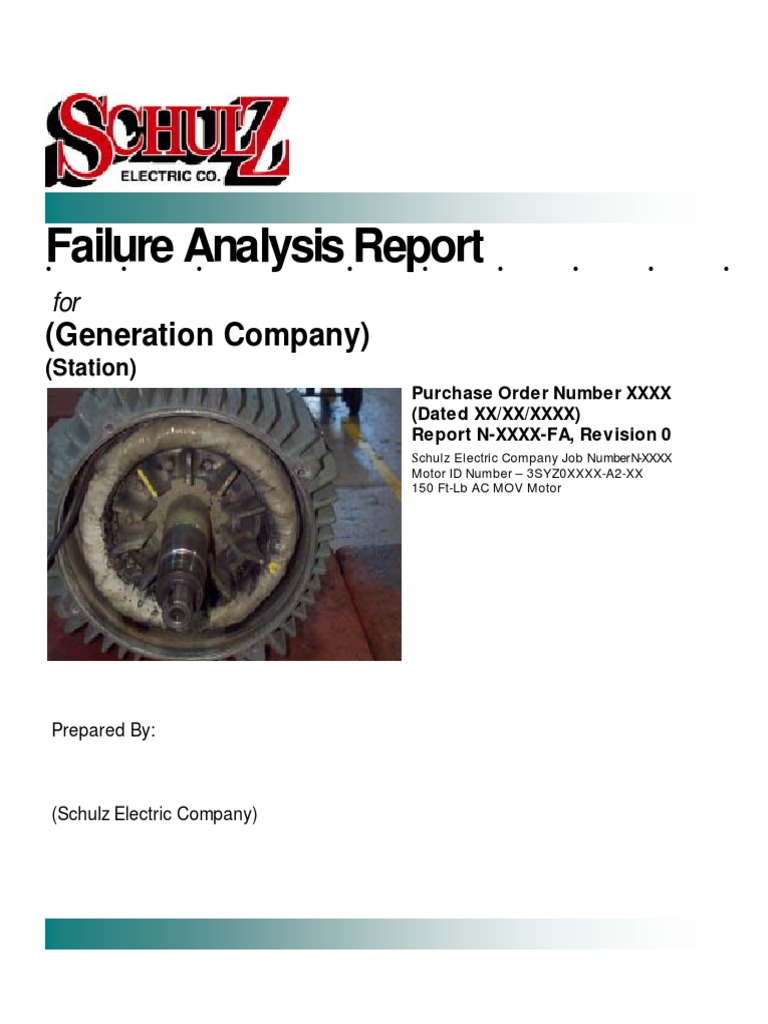 Motor Failure Report PDF | PDF | Electromagnetism | Machines