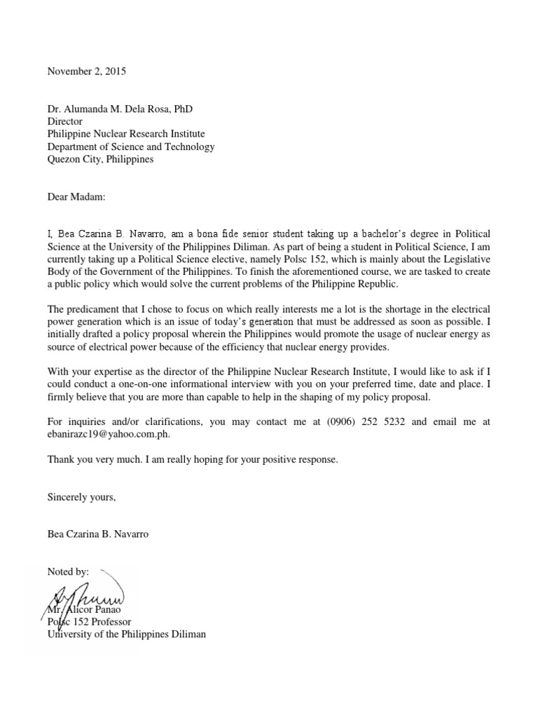 PNRI Letter | PDF