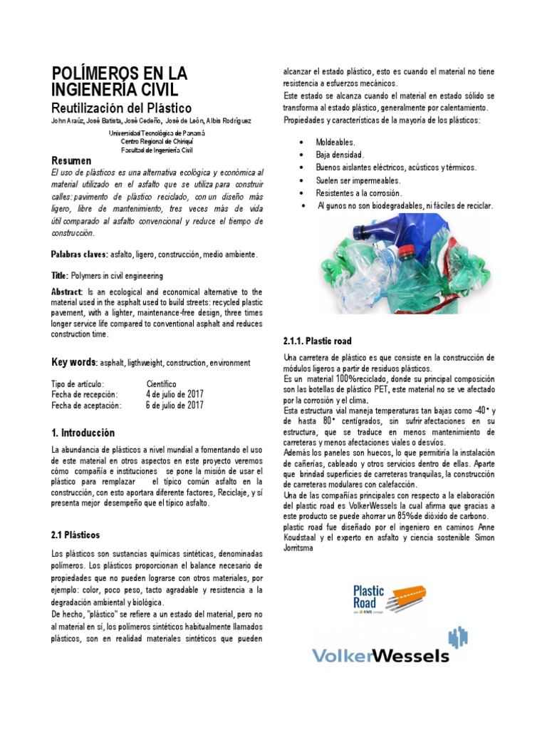 Proyecto de Materiales | PDF | El plastico | Reciclaje