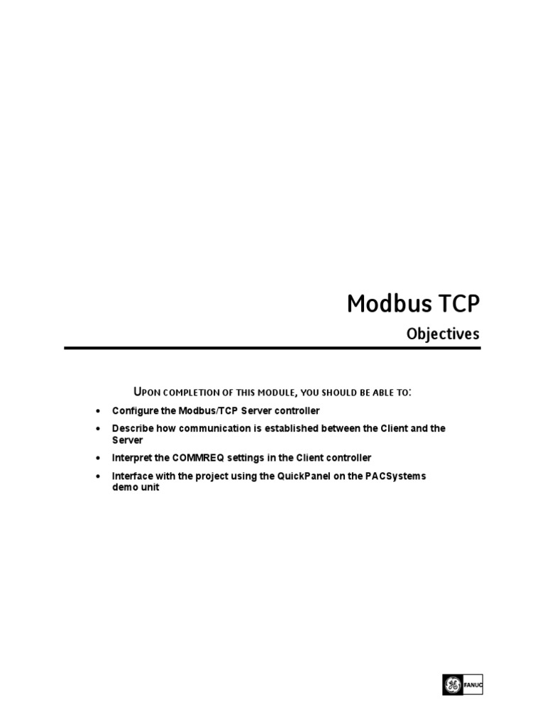 Gfs-384 m10 Modbus TCP | PDF | Transmission Control Protocol | Communications Protocols