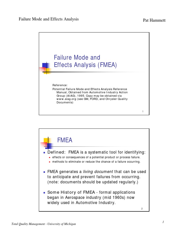 FMEA for Automotive Quality Control | PDF | Systems Science | Systems ...