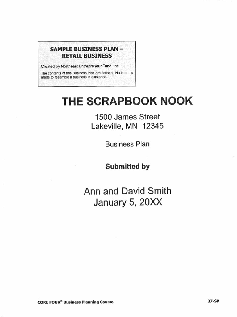 Sample Business Plan PDF | PDF