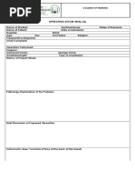 Surgical Preference Card Template | PDF
