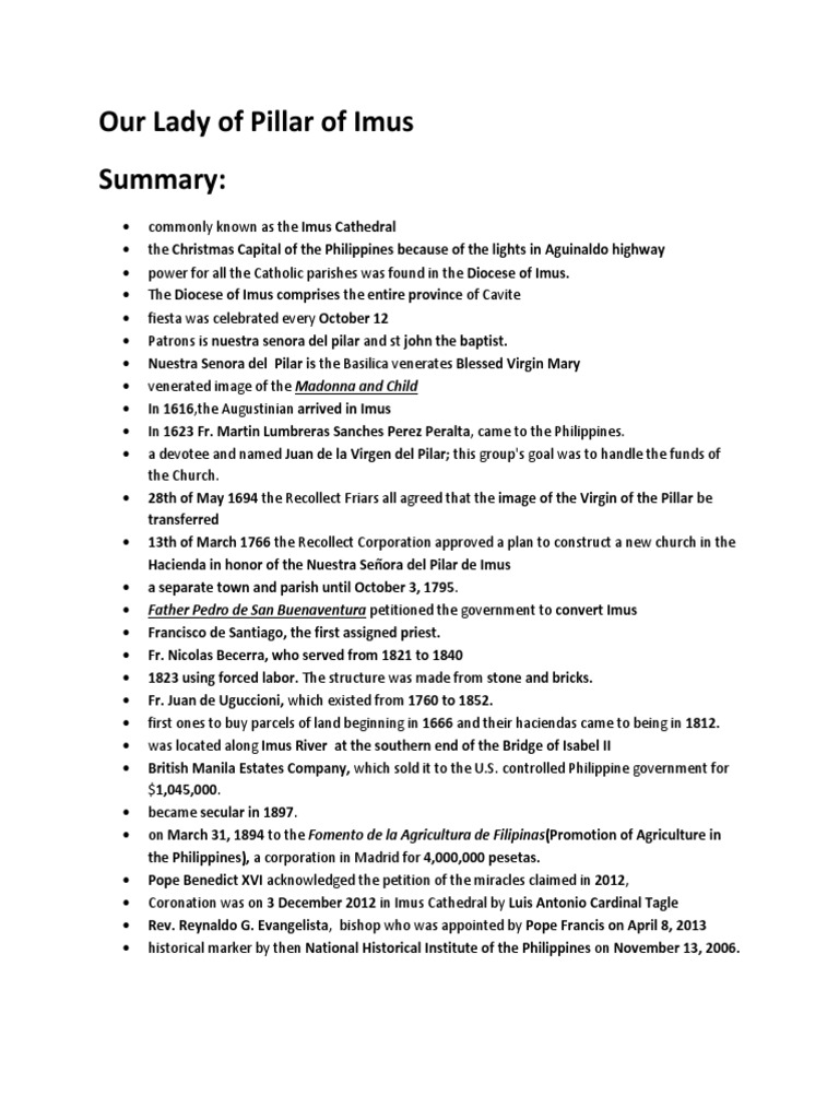 Imus Cathedral: History and Significance | PDF | Catholic Church ...