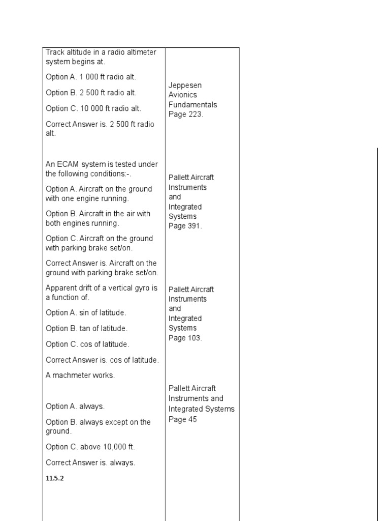 Pallett Aircraft Instruments and Integrated Systems | PDF