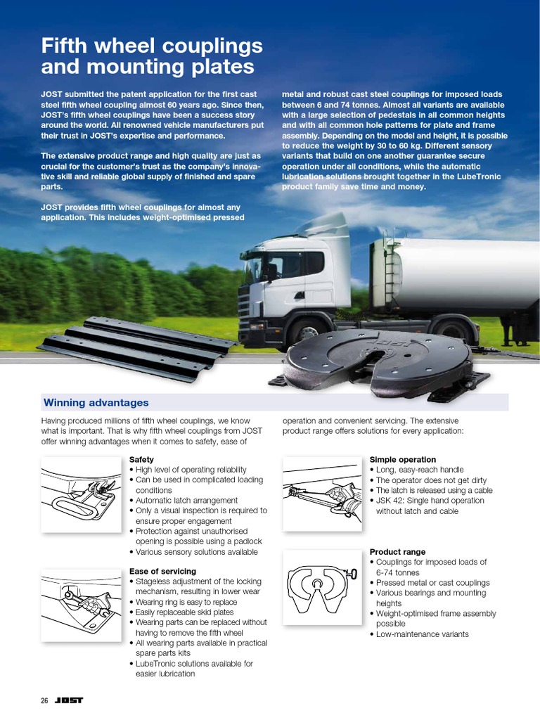 01 Intro Fifth Wheel Couplings and Mounting Plates e | PDF | Bearing ...