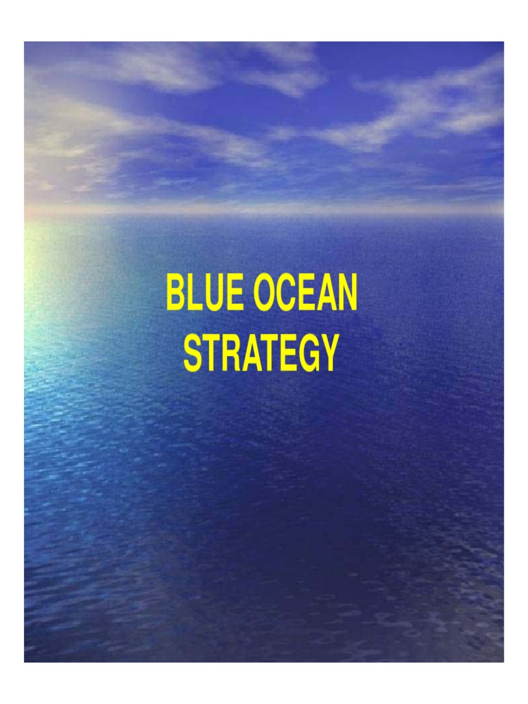 Blue Ocean Strategy | PDF