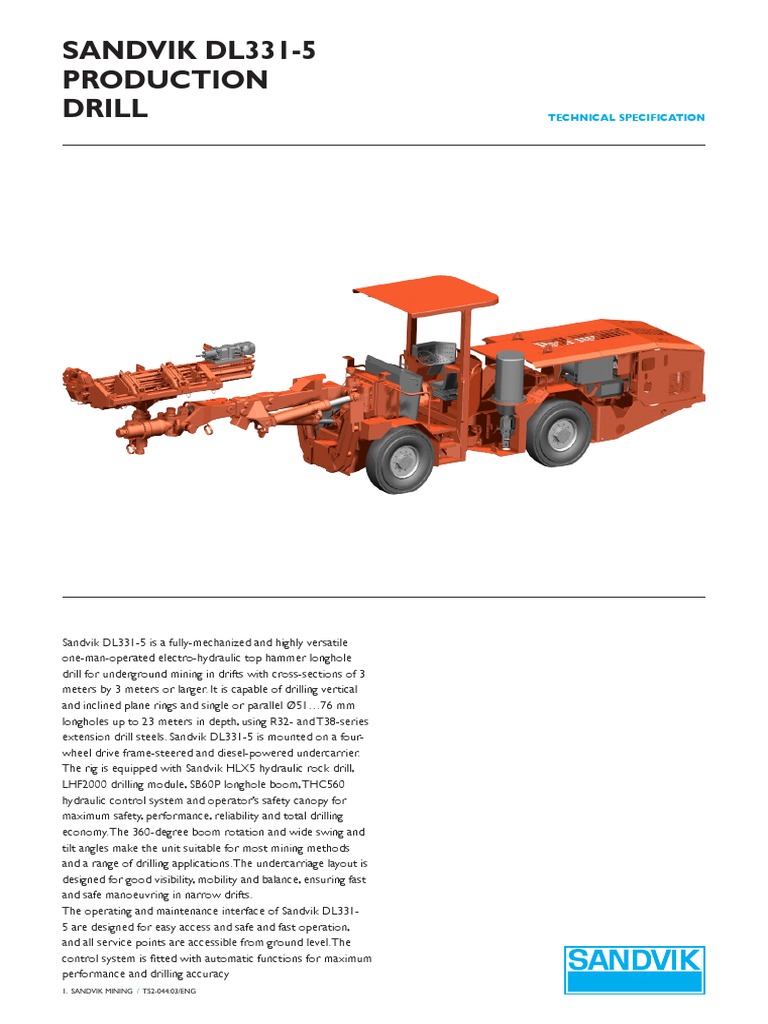 DL331-5 Con Canopy | PDF | Drilling | Transmission (Mechanics)