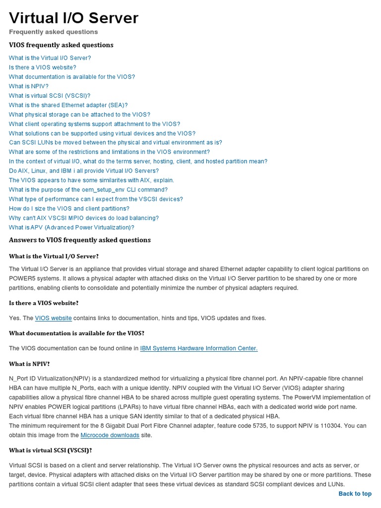 The VIO Cheat Sheet | PDF | Computer Hardware | Computer Architecture
