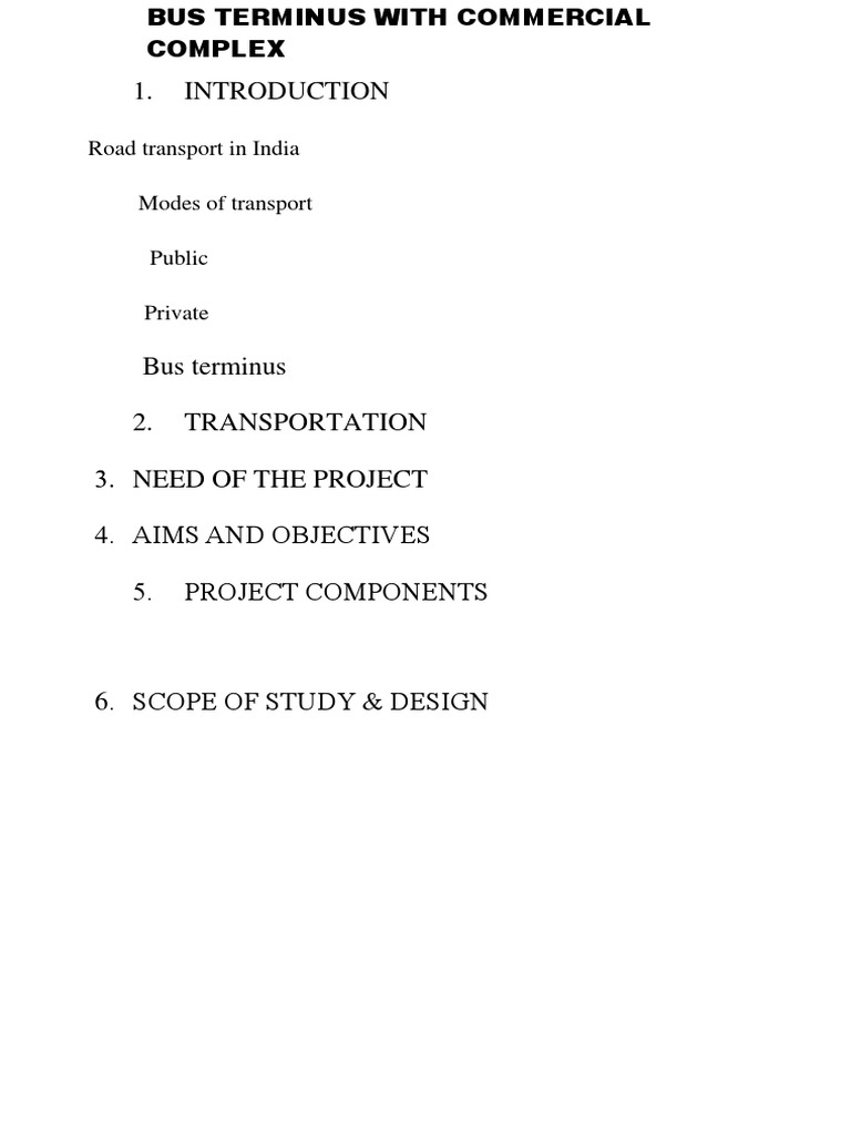 Bus Terminal Final | PDF | Train Station | Transport