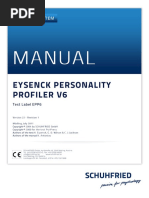 Manual EPQ-R-Eysenck PDF | PDF