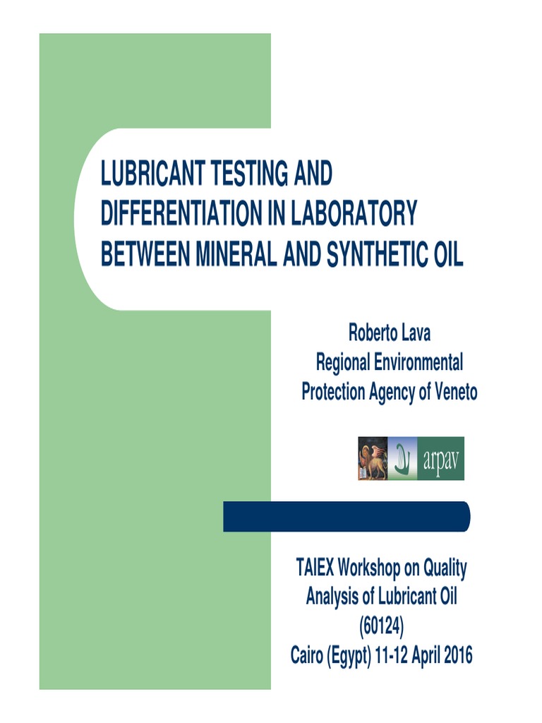 Lubricant Testing and Differentiation | PDF | Gas Chromatography ...
