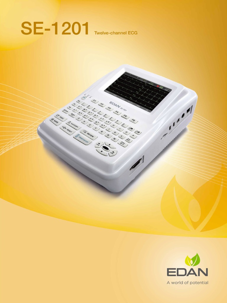 Ecg Edan Se 1201 | PDF