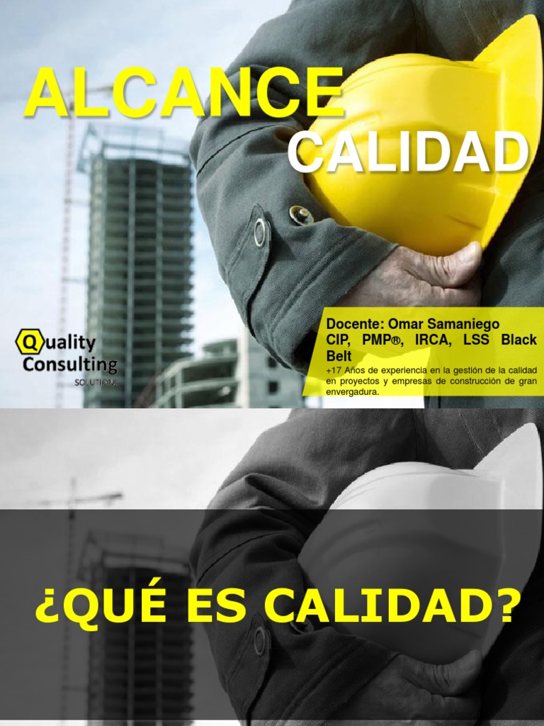 Calidad Con El Alcance de Un Proyecto - Omar Samaniego | PDF | Toma de ...