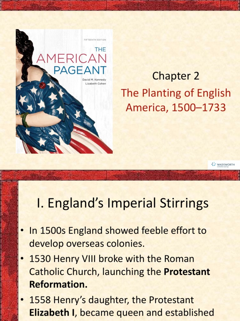 CH 2 - The Planting of English America | PDF | Elizabeth I Of England ...