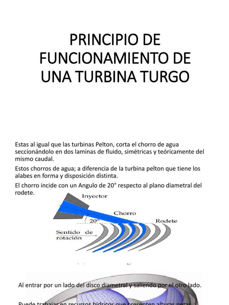 Principio de Funcionamiento de Una Turbina Turgo | PDF