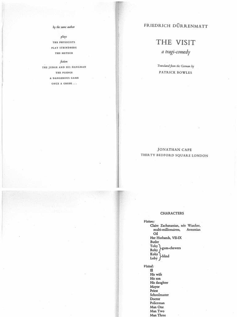 The Visit - Friedrich Durrenmatt.pdf