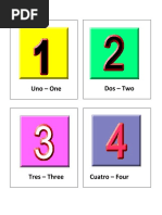 Mga Bilang 1-100 Tagalog With Symbol and Pronunciation | PDF