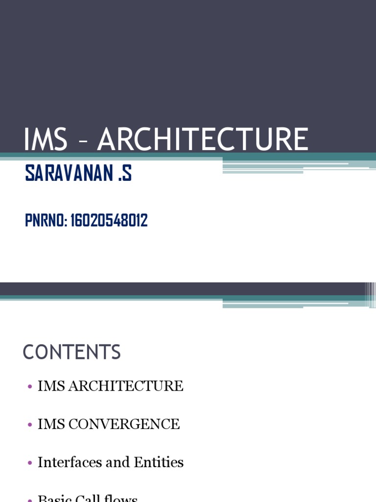 IMS Architecture & Call Flows Guide | PDF | Ip Multimedia Subsystem | Session Initiation Protocol