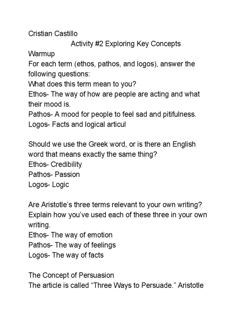 Personal Statement | PDF | Rhetoric | Logos