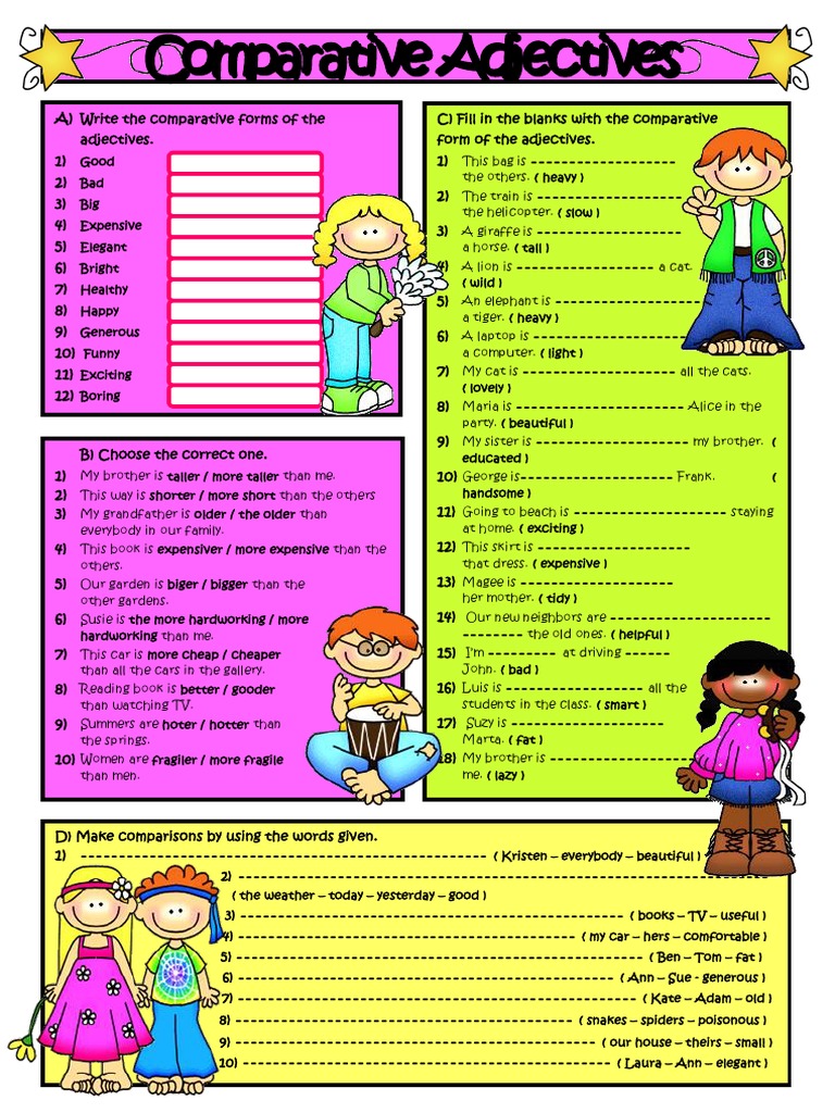 Comparative Adjectives | PDF