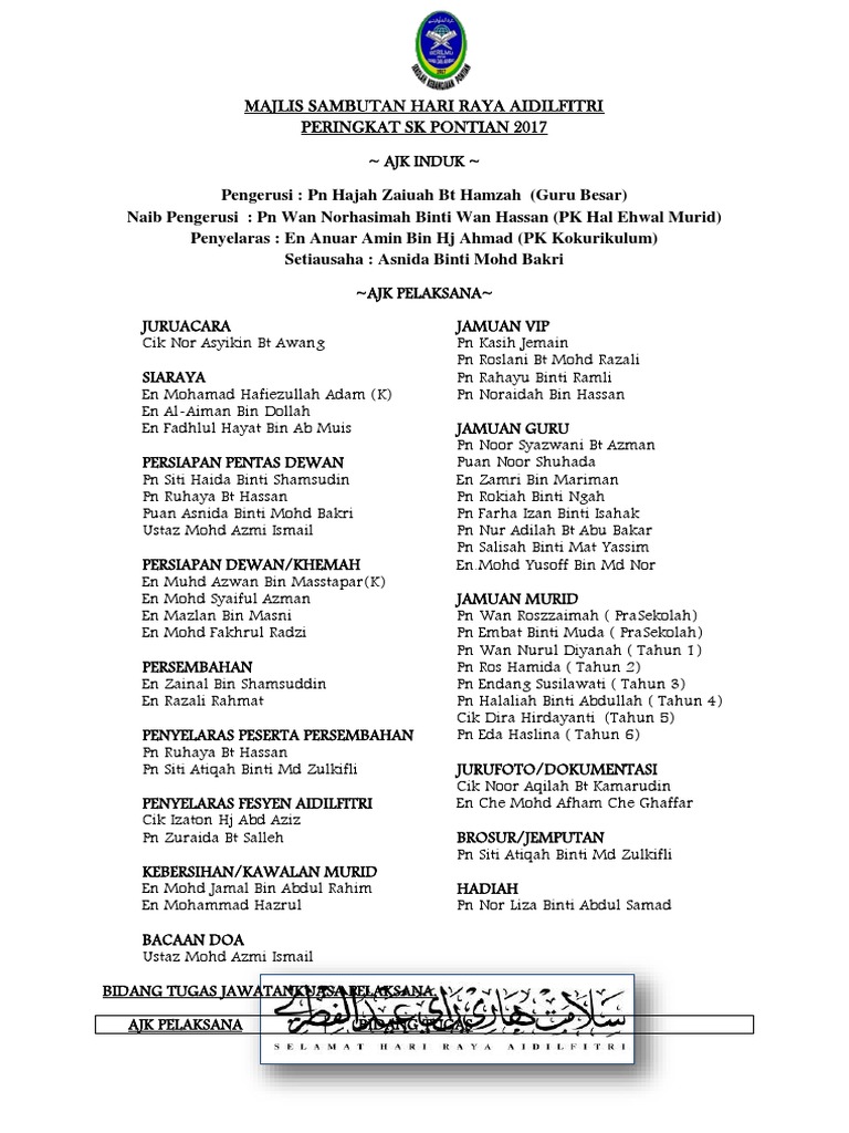 Ajk Dan Bidang Tugas | PDF