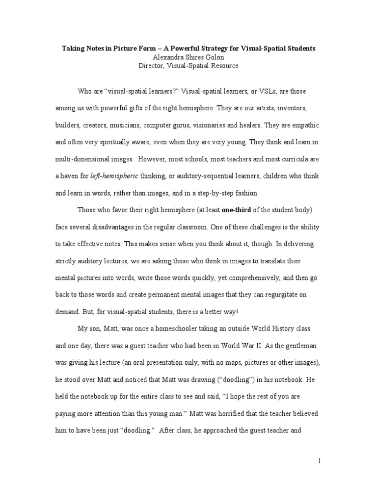 Taking Notes in Picture Form | PDF | Acronym | Drawing