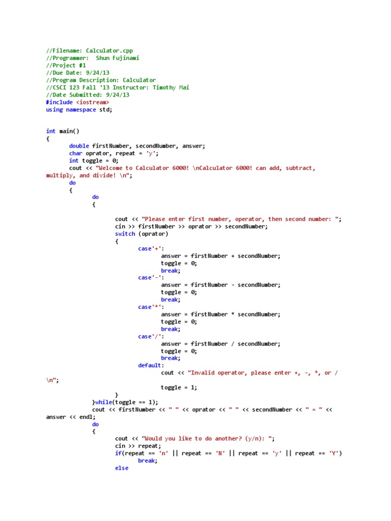 #Include Using Namespace | PDF