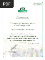 Certificado Isem | PDF