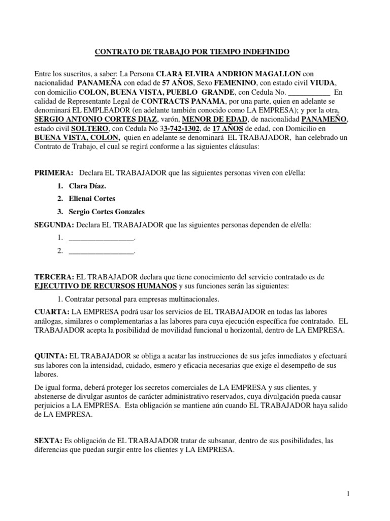 Contrato Para Mitradel